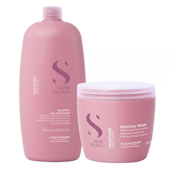 Alfaparf Moisture - Pachet de hidratare Sampon 1L+Masca 500ml