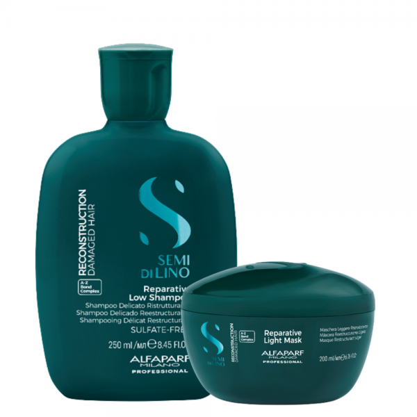 Alfaparf Reparative - Pachet reconstructie par subtire sh 250ml+masca 200ml