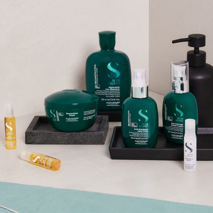 Alfaparf Reparative - Pachet reconstructie par subtire sh 250ml+masca 200ml