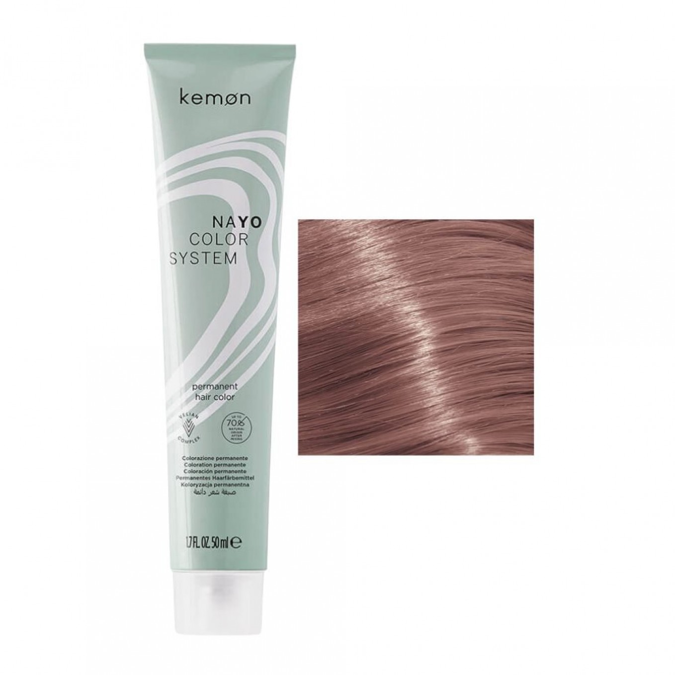 Kemon NaYo - Vopsea permanenta 8.73 Light Violet Gold Blonde 50ml
