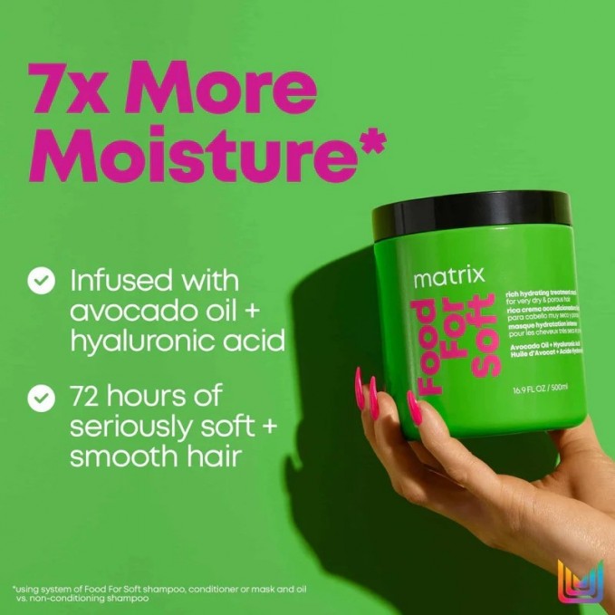 Matrix Food For Soft - Masca de hidratare toate tipurile de par 500ml