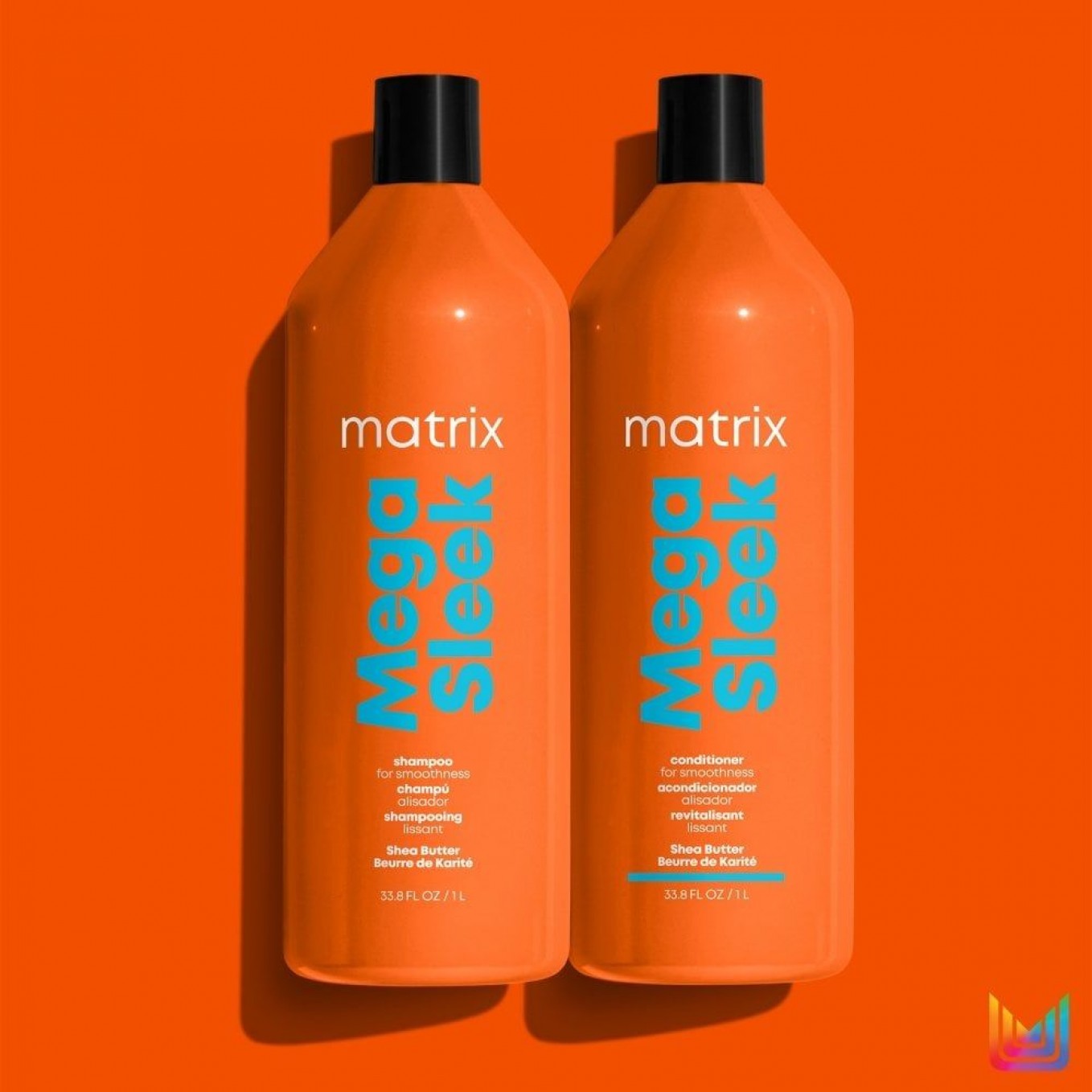 Matrix Mega Sleek - Pachet de netezire toate tipurile de par Sampon 1L ...