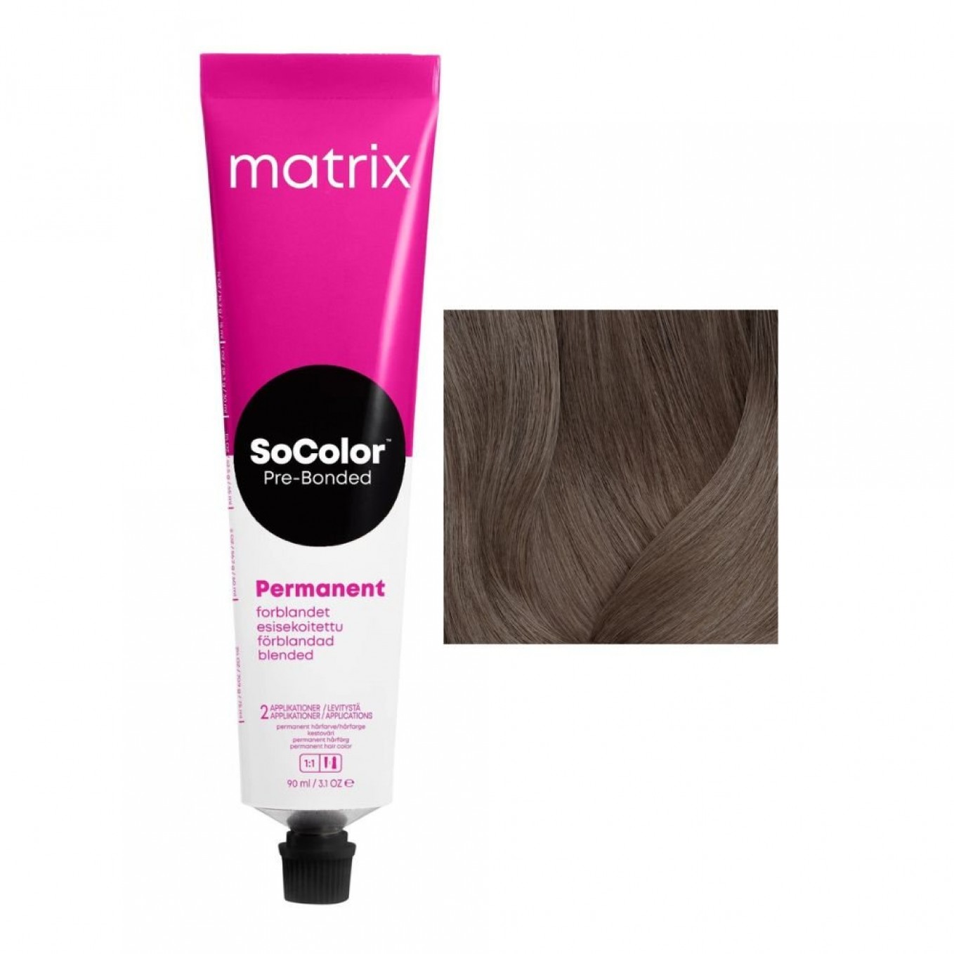 Matrix SoColor - Vopsea de par permanenta 5AV Light Blonde Ash Violet 90ml