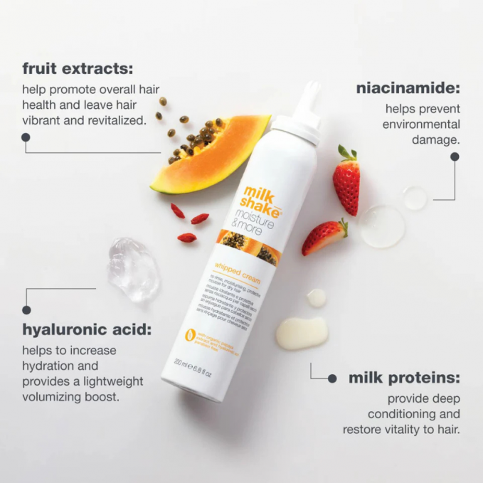 Milk Shake Moisture&More - Spuma hidratanta fara clatire par uscat ...