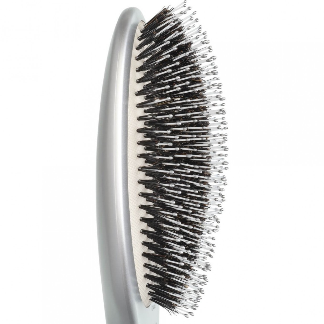 Olivia Garden Perie de par argintie Expert Care Curve Nylon&Boar