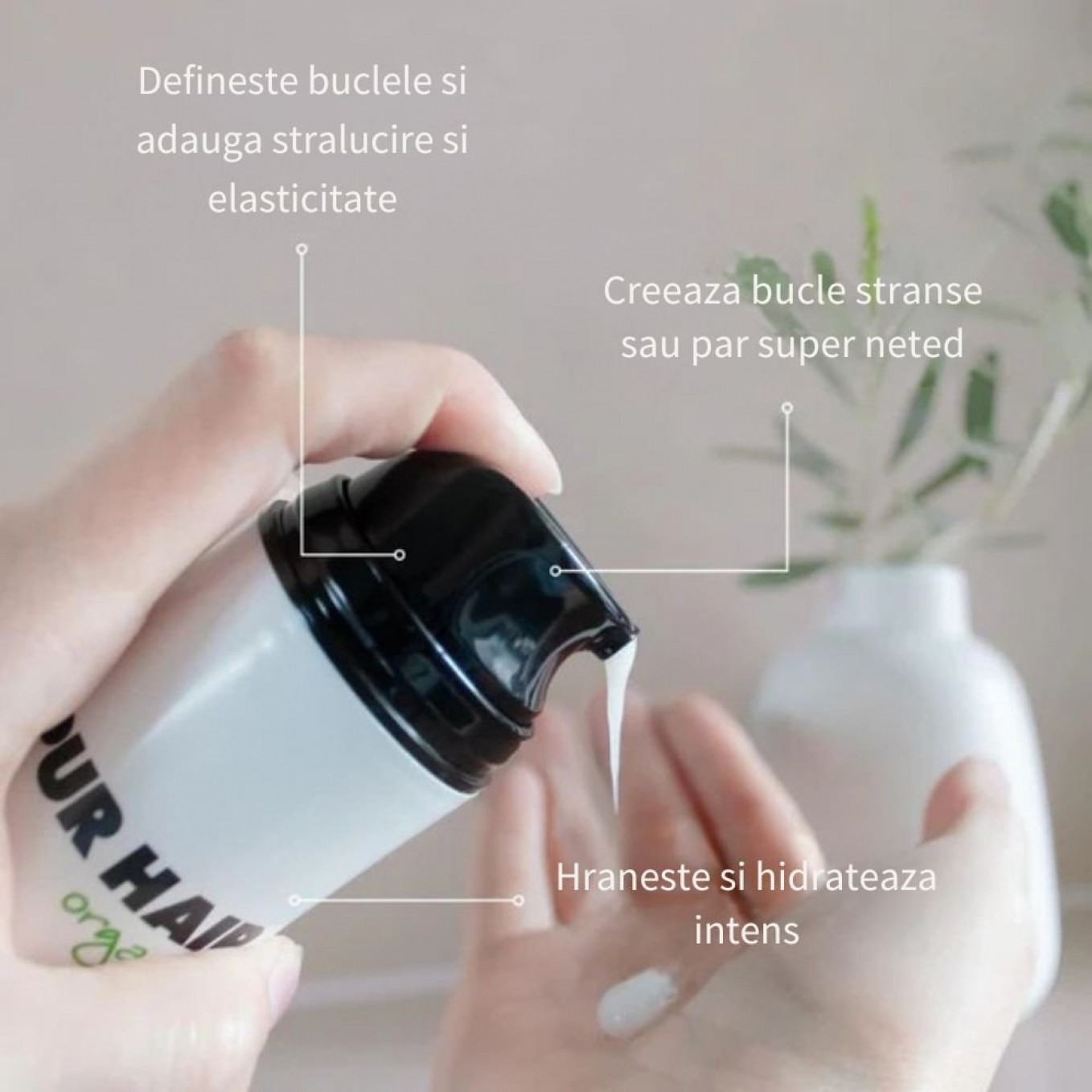 Pur Hair - Crema organica protectie si uscare rapida Blow Out 150ml