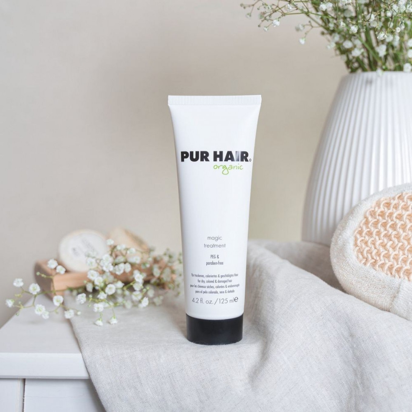 Pur Hair Magic - Tratament leave-in organic par deteriorat 125ml