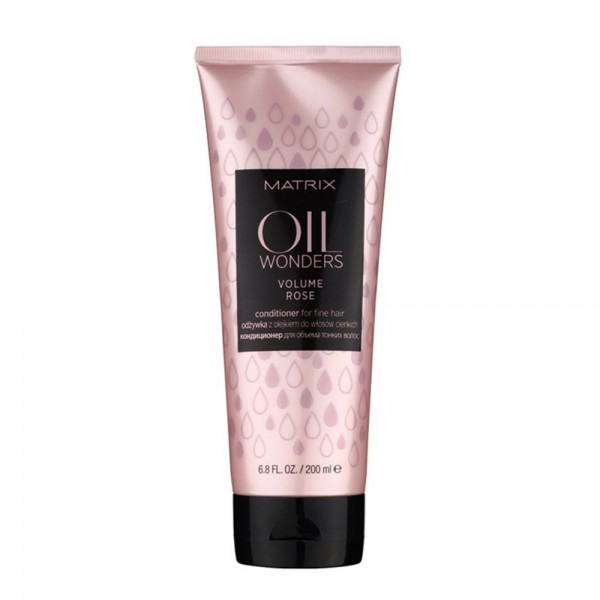 Matrix Oil Wonders - Balsam pentru par fin Volume Rose 200ml