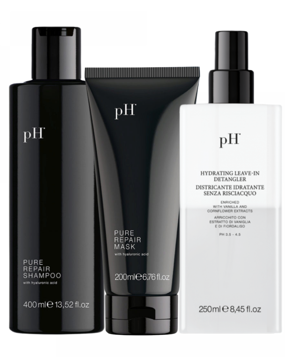 pH Laboratories - Pachet de reparare Pure Repair sh+masca+leave-in (850ml)