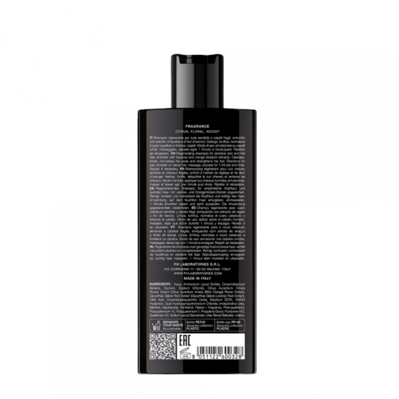 pH Laboratories - Sampon anti-cadere par fragil Rejuvenating 250ml