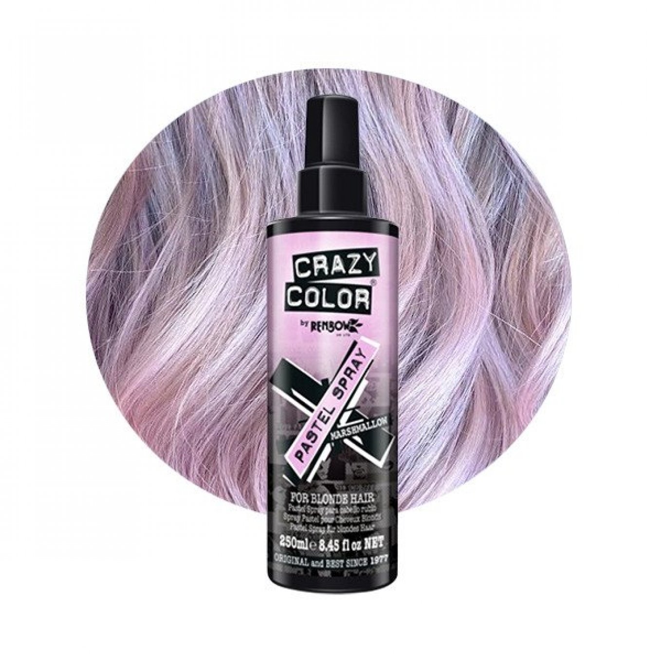 Crazy Color - Spray colorant pentru par blond decolorat Pastel ...