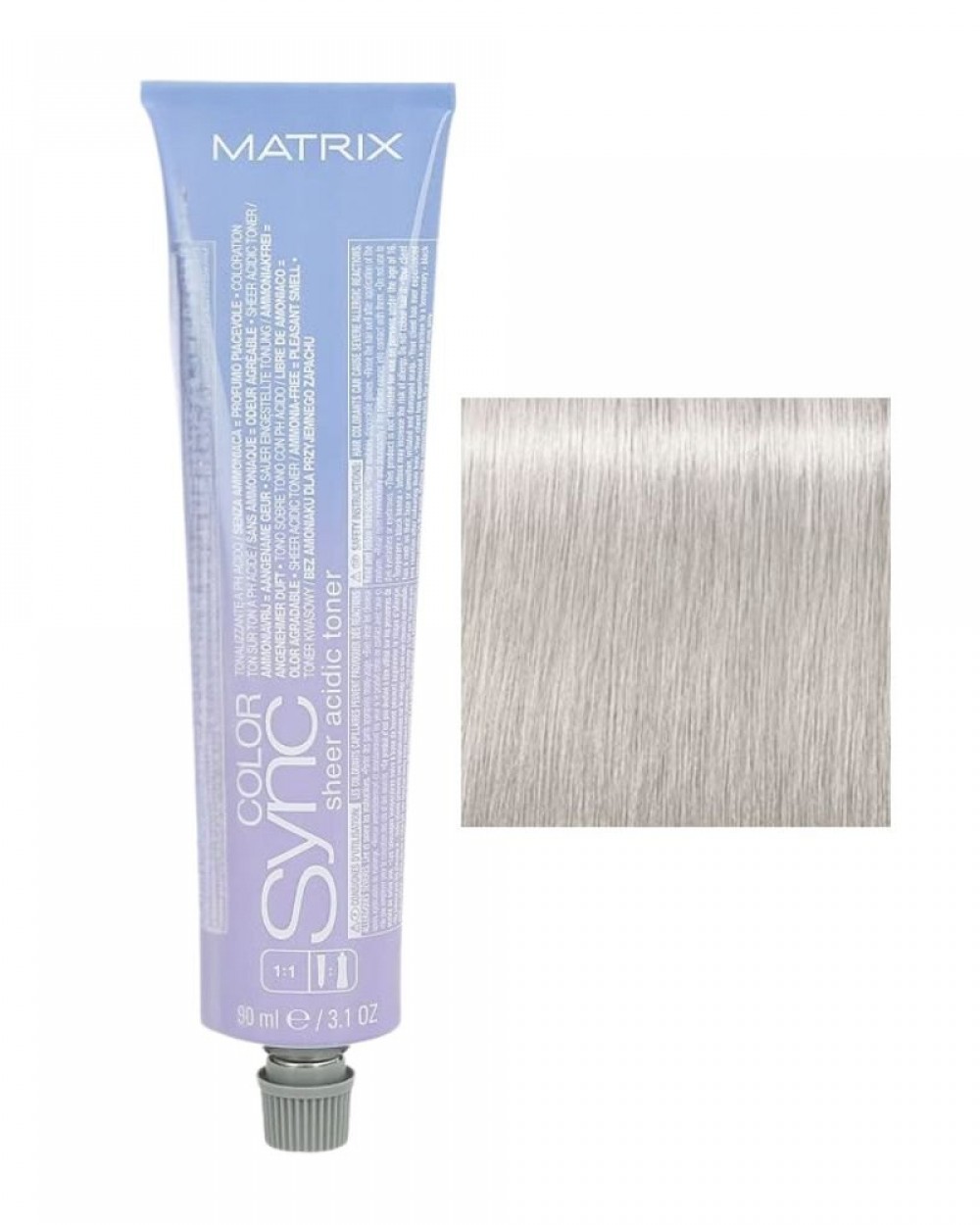 Matrix Sync - Vopsea de par demipermanenta SA ASH Sheer Ash 90ml